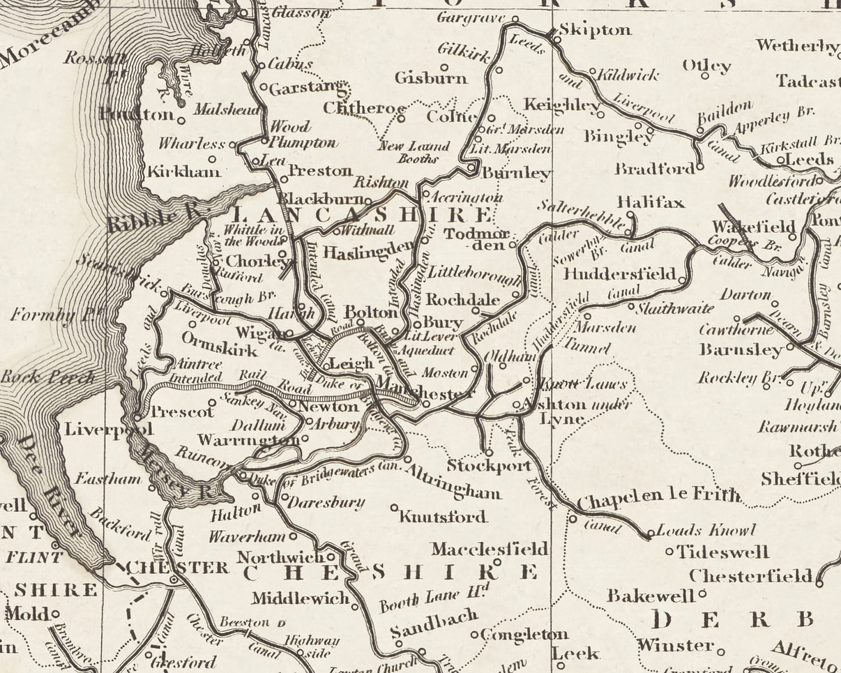 British Canal Map by William Swire - Classic Maps and Prints