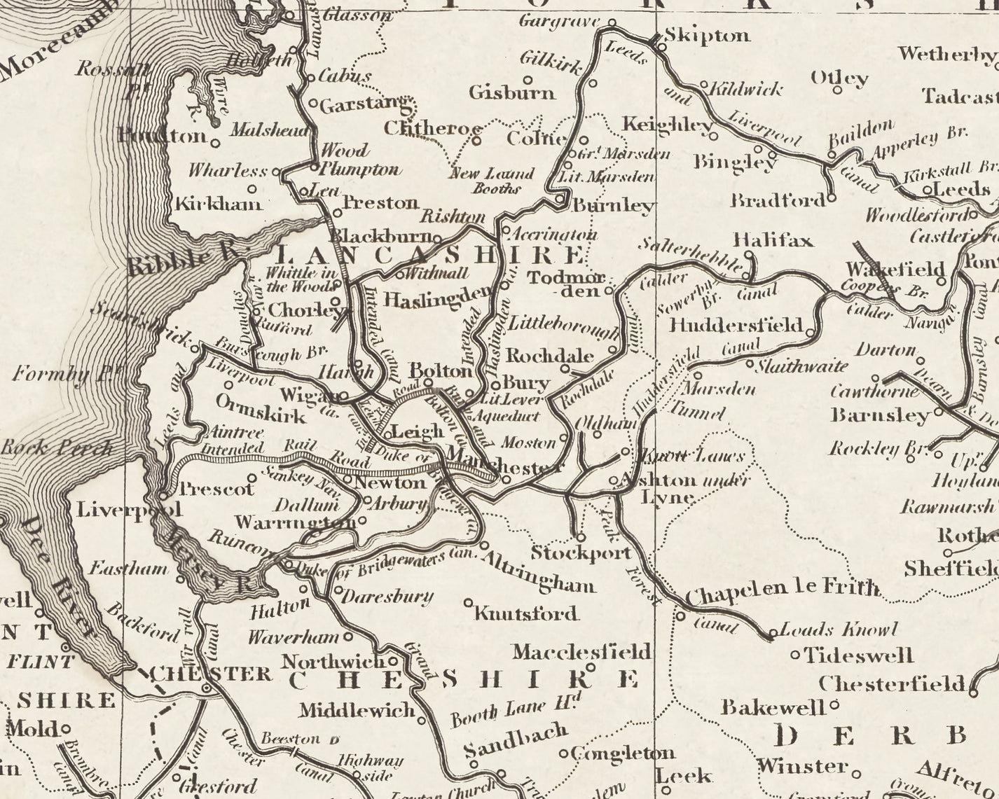 British Canal Map by William Swire - Classic Maps and Prints