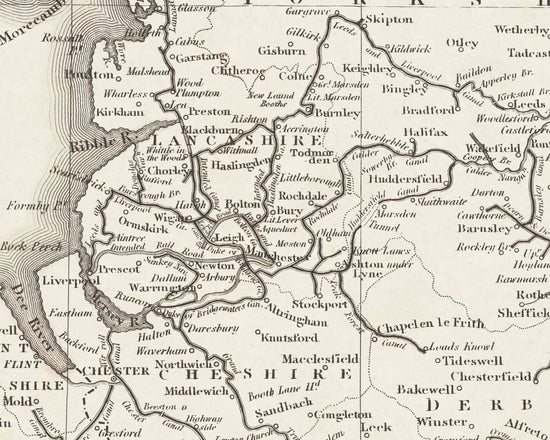 British Canal Map by William Swire - Classic Maps and Prints