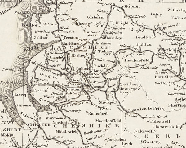 British Canal Map by William Swire - Classic Maps and Prints
