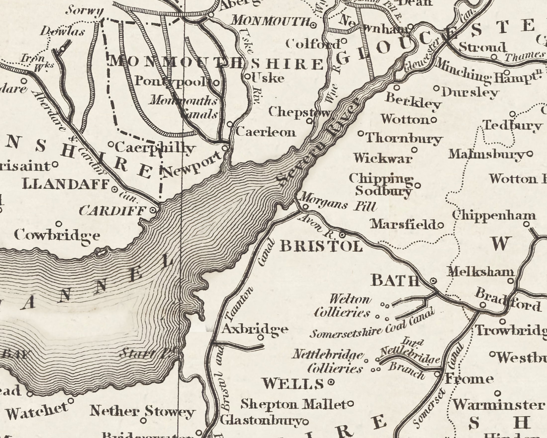 British Canal Map by William Swire - Classic Maps and Prints