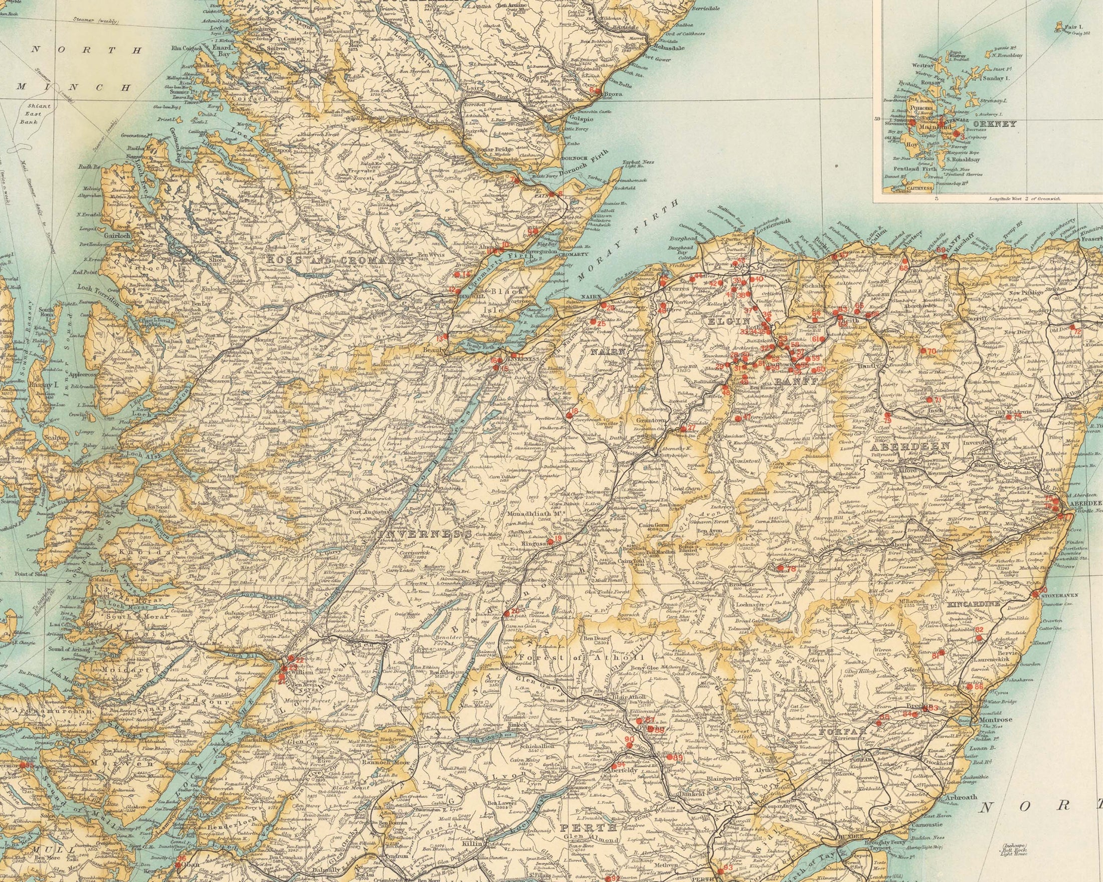 Scotland Distillery Map 1902 by Chas McKinlay – Classic Maps and Prints